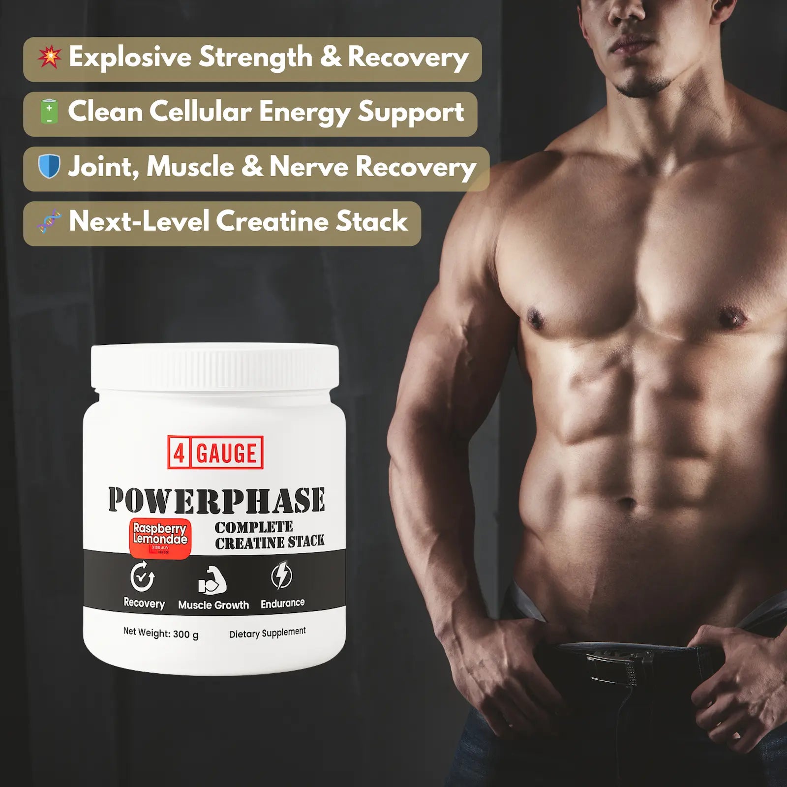 PowerPhase Creatine Stack – Natural Creatine Supplement for Strength ...